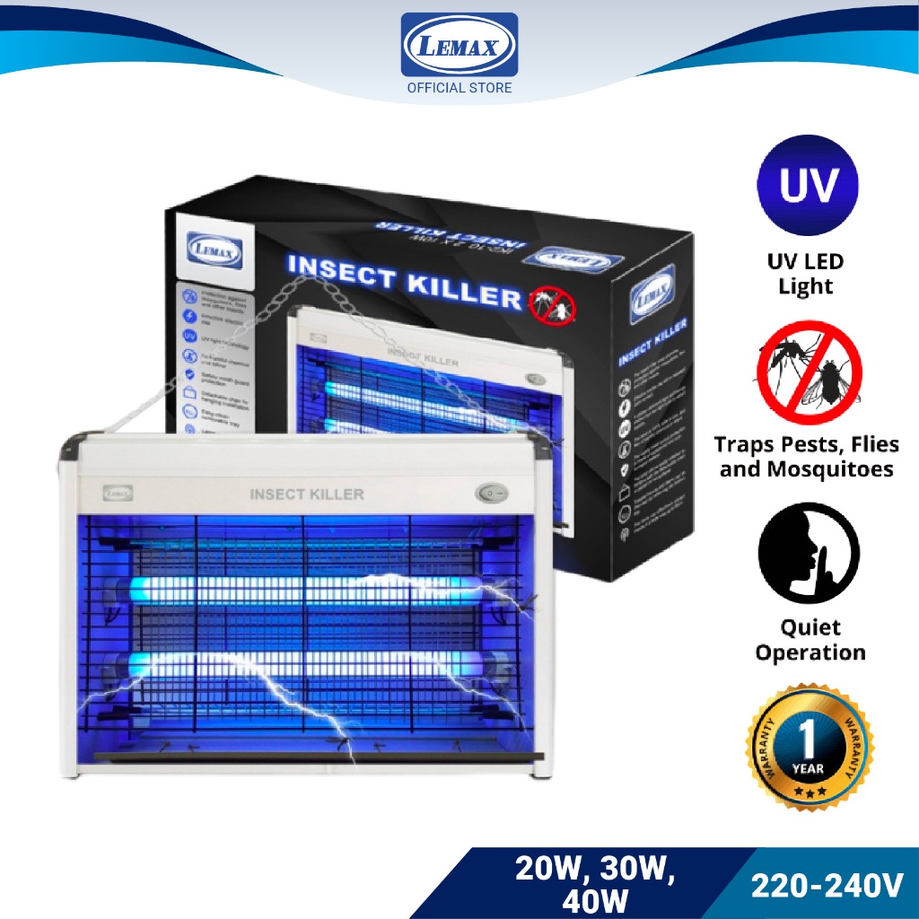 LEMAX Hanging Electric Insect Killer UV Mosquito Fly Trap Pembunuh Serangga (20W, 30W, 40W ...