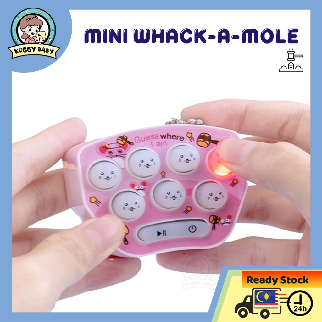 KOGGY Mini Quick Push Electronic Gaming Machine Light Up Game Whack-a ...