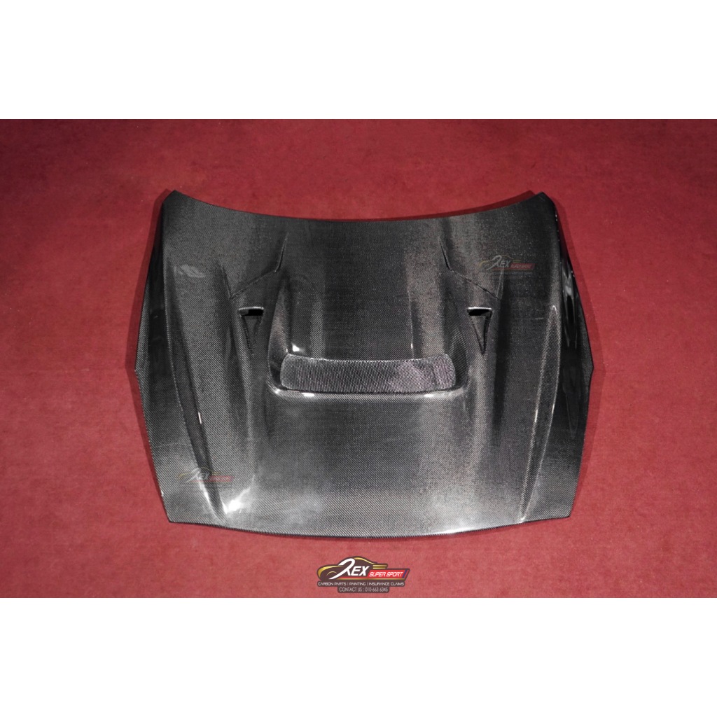 Nissan GTR35 GTR R35 Front Bonnet Hood Varis Real Forged Carbon Fiber ...