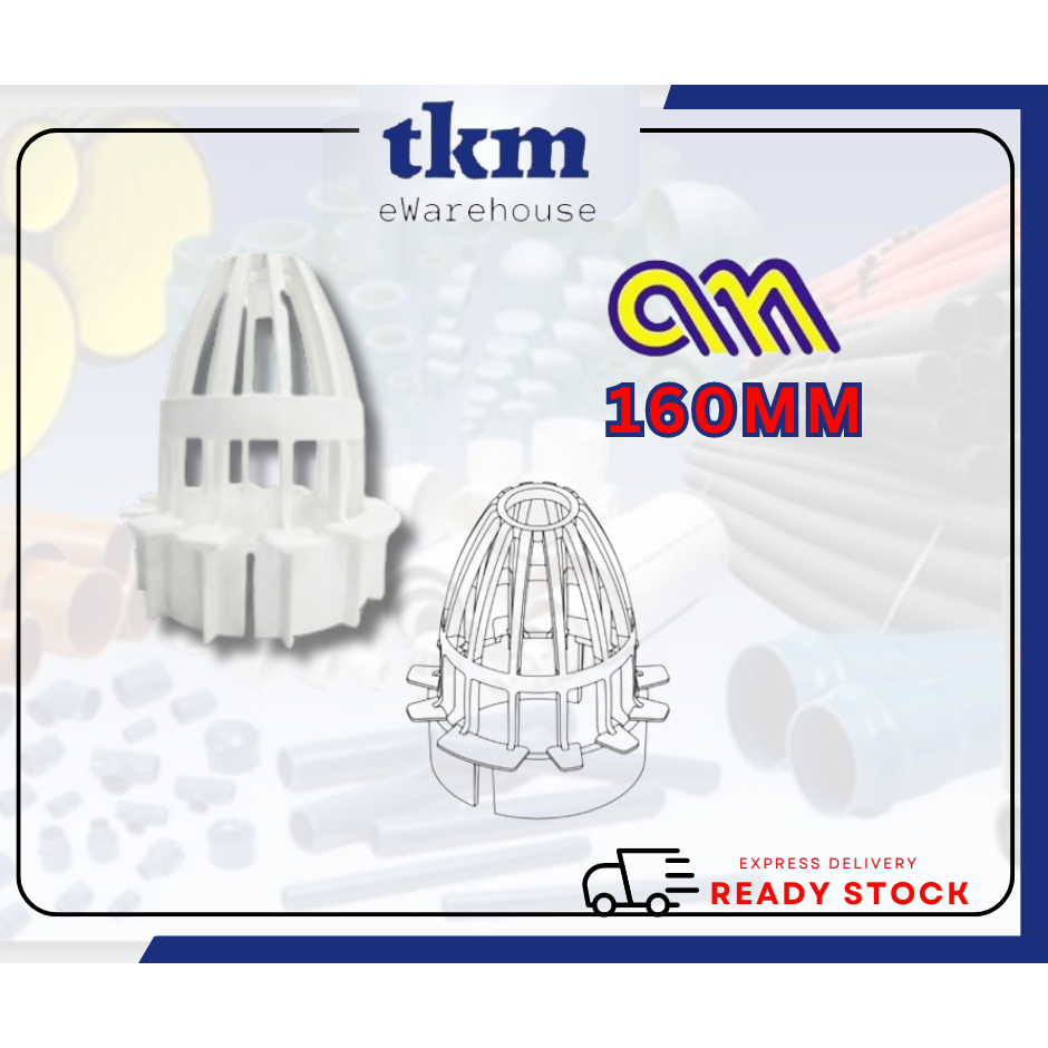 [TKM] F300 PVC ARENSI MARLEY RAIN GUTTER 6" 150mm DIAMETER DEBRIS TRAP ...