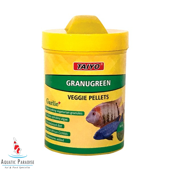 Taiyo GranuGreen Veggie Pellet Aquarium Fish Food Slow Sinking 500g ...