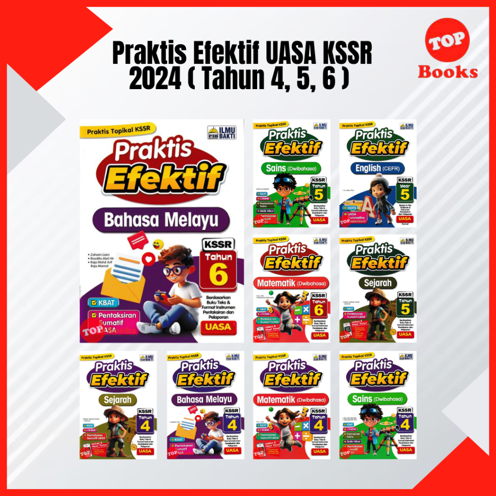 [TOPBOOKS Ilmu Bakti] Buku Latihan : Praktis Efektif UASA KSSR 2024 ( Tahun 4, 5, 6 ) | Shopee ...