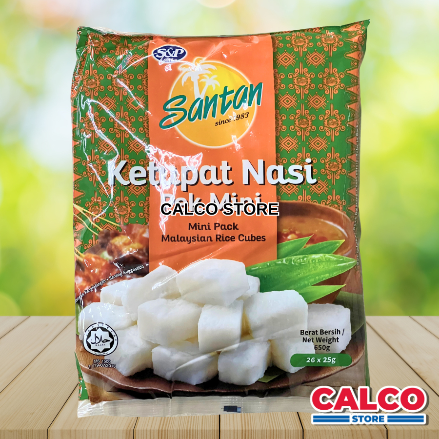25g x 26pcs (650g) S&P Santan Ketupat Nasi Pek Mini Pack Malaysian Rice ...