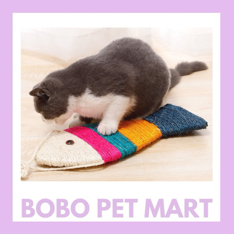 CN00264 Cat Scratcher Fish Board Cat Toy Scratching Pads | Shopee Malaysia