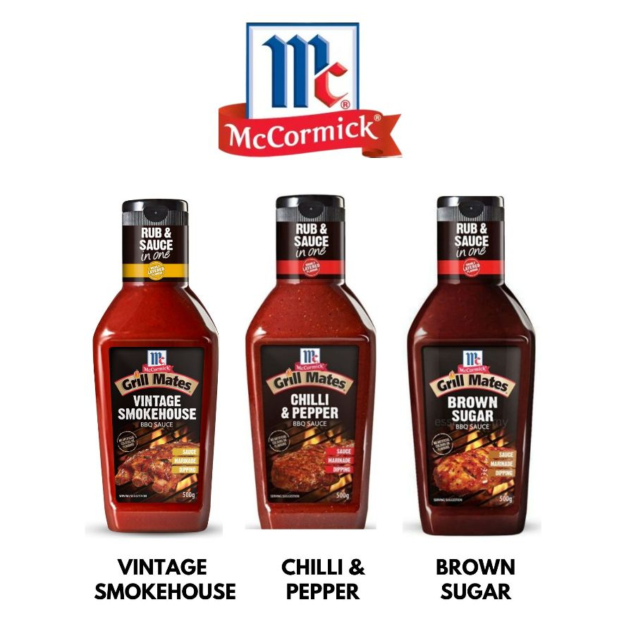 McCormick Grill Mates Vintage Smoked House Chilli & Pepper Brown Sugar ...