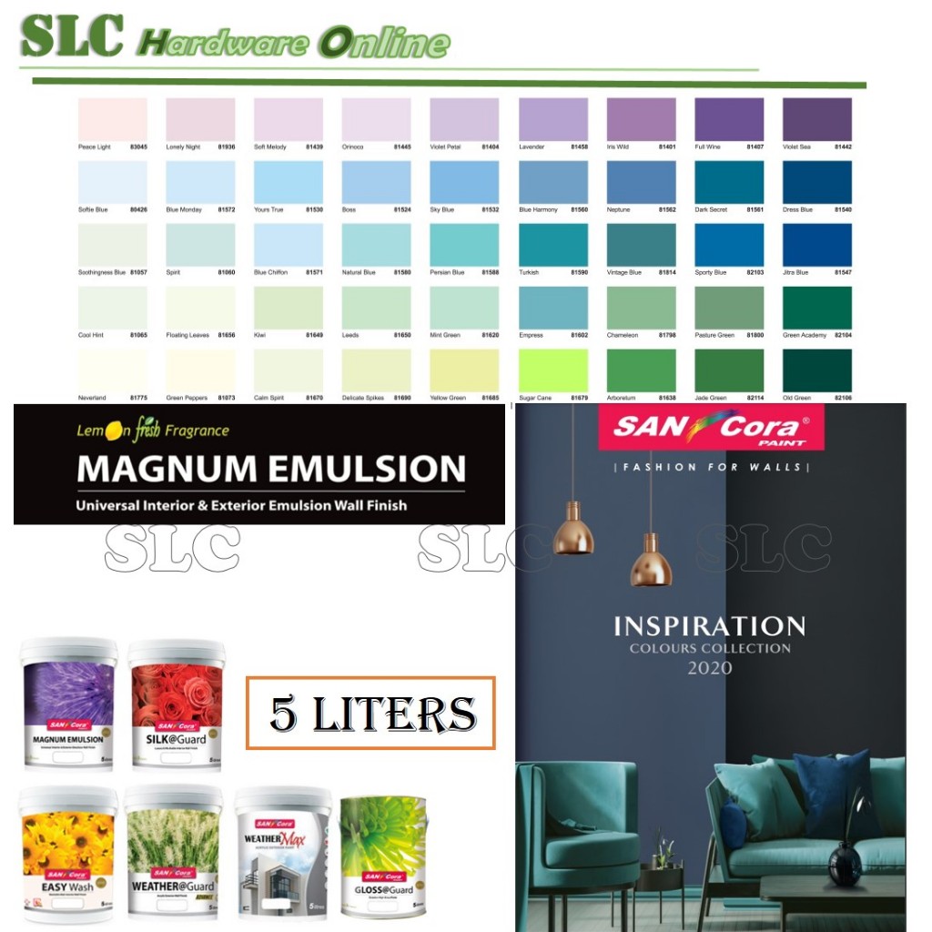 5/Purple /Blue/Green Sancora Magnum Emulsion Interior & Exterior Wall ...