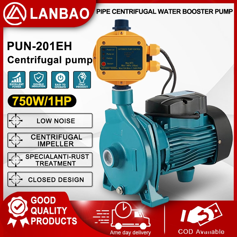Automatic Centrifugal Water Pump High Flow 750W 1HP Home Pressure ...