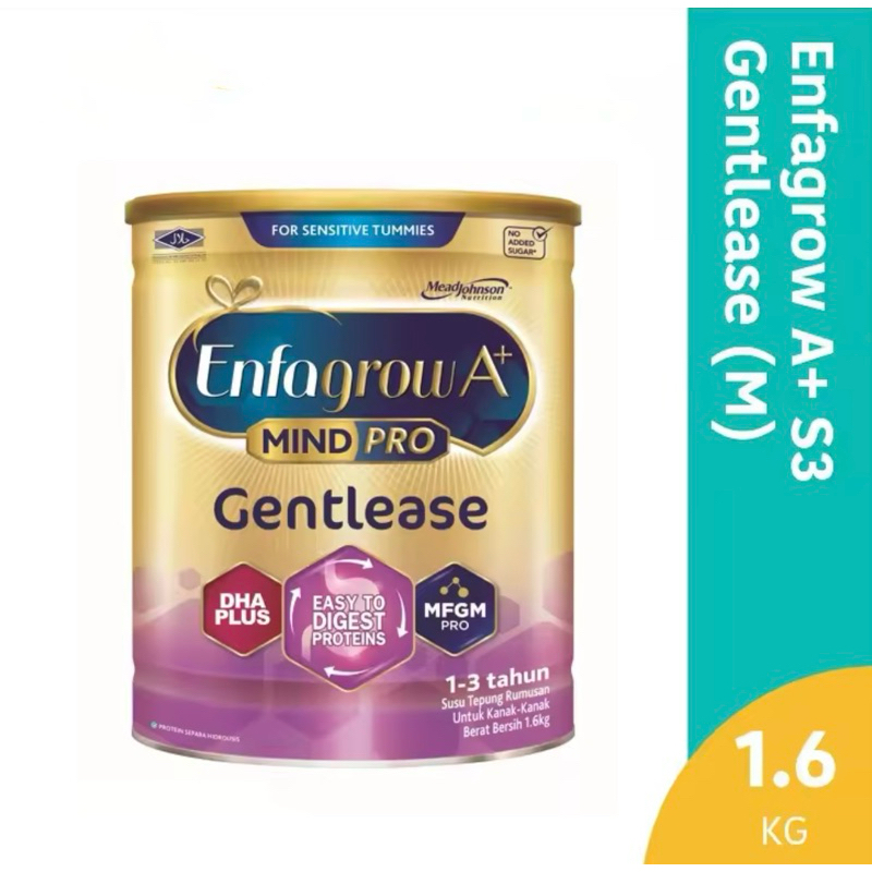 Enfagrow A+ Step 3 Gentlease Milk Formula 1.6kg (Exp2026) | Shopee Malaysia