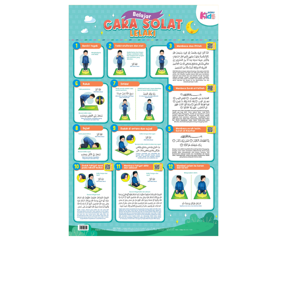 Poster Belajar Cara Solat Lelaki | Shopee Malaysia