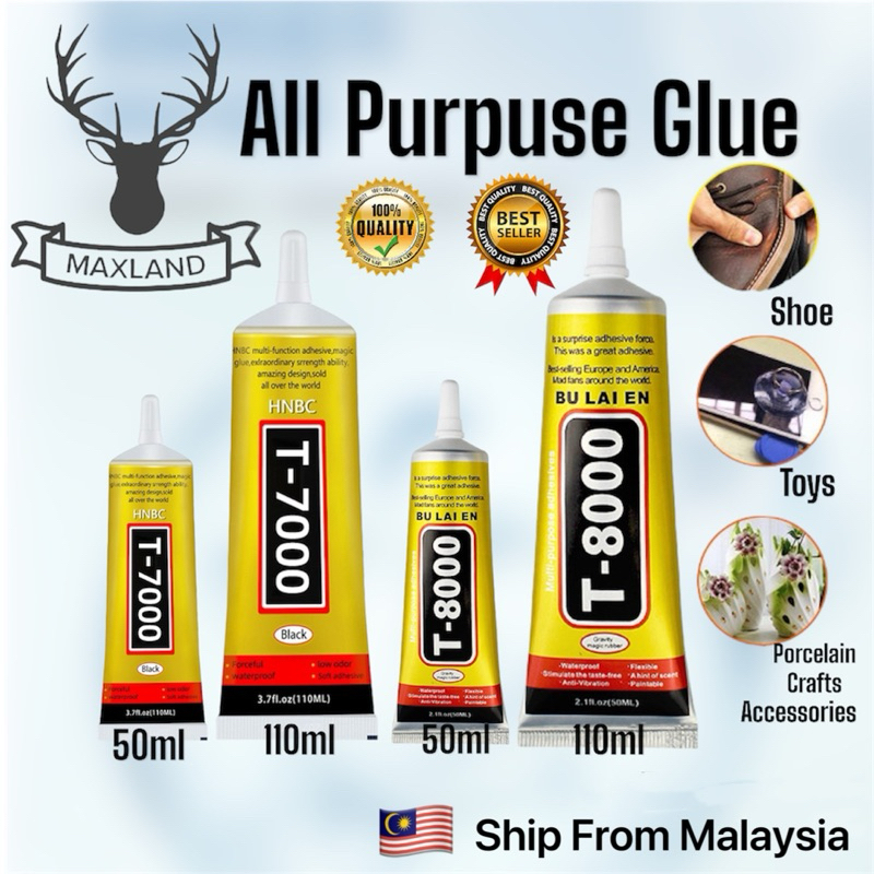 T7000 T8000 Glue Multi Purpose Adhesive Glue Mobile Phone Screen LCD Repair Black Glue Crystal ...