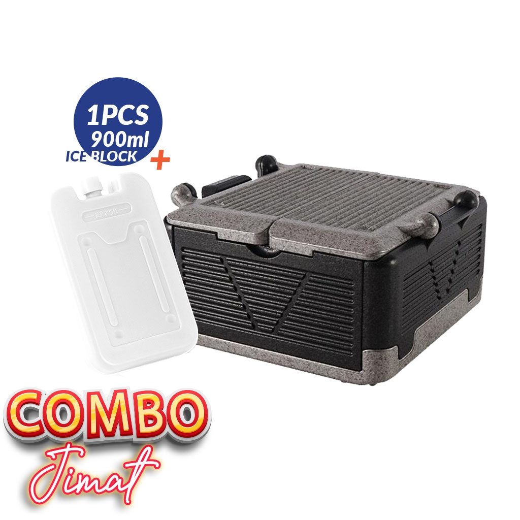 Camping Cooler Box Foldable Ice Cooler Food Storage Box Kotak Ais Box ...