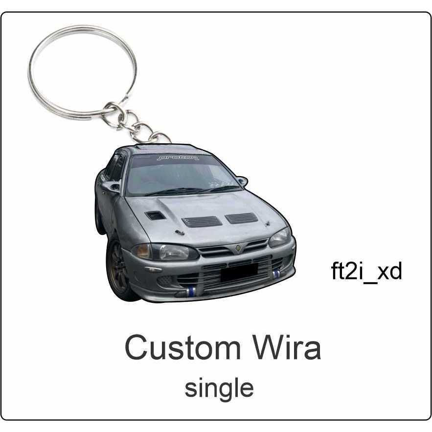 custom wira modified ft2i_xd 2d keychain | Shopee Malaysia