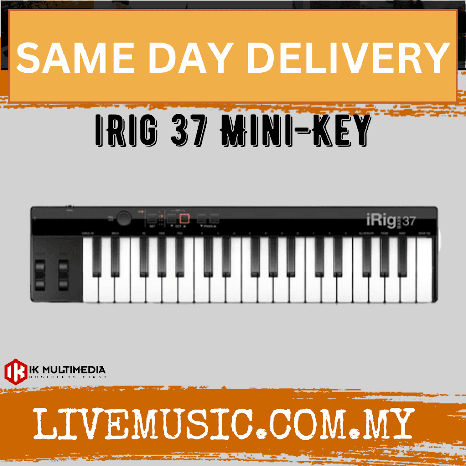 IK Multimedia iRig Keys 37 Mini - 37 Mini-key USB controller for Mac/PC ...