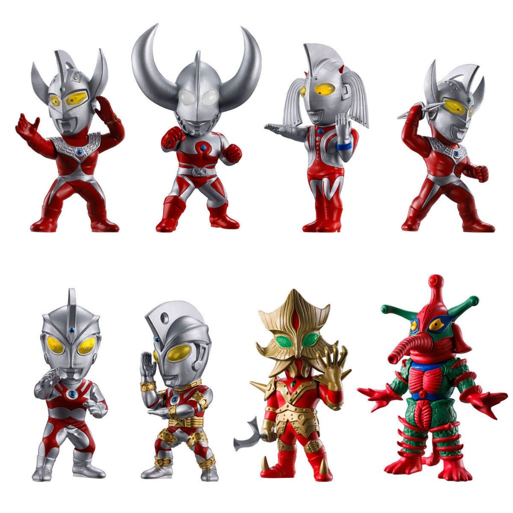 BANDAI CONVERGE MOTION ULTRAMAN 9 SET [TARO+FATHER+MOTHER+ACE+ROBOT ...