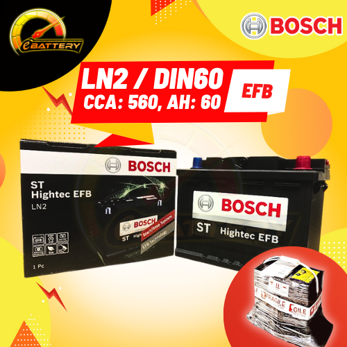 LN2 DIN60L BOSCH ST HIGHTEC EFB CAR BATTERY - PROTON X50 Honda accord 2020 Lexus UX200 TOYOTA ...