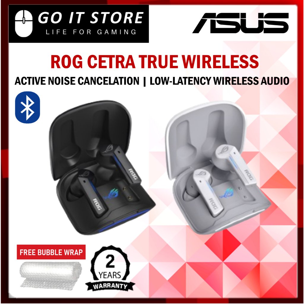 ASUS ROG Cetra True Wireless Gaming Earphone with Wireless Charging ...