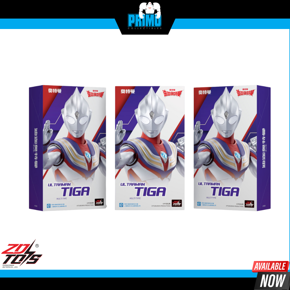 ZD TOYS Ultraman Tiga Multi Type Ultraman Light-Up Series - 7 Inch ...