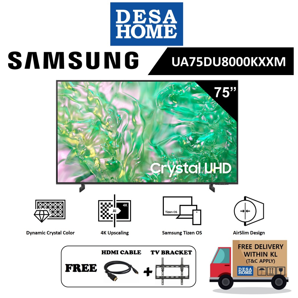 (FOC SHIPPING WITHIN KL & GIFTS) SAMSUNG UA75DU8000KXXM REPLACE ...
