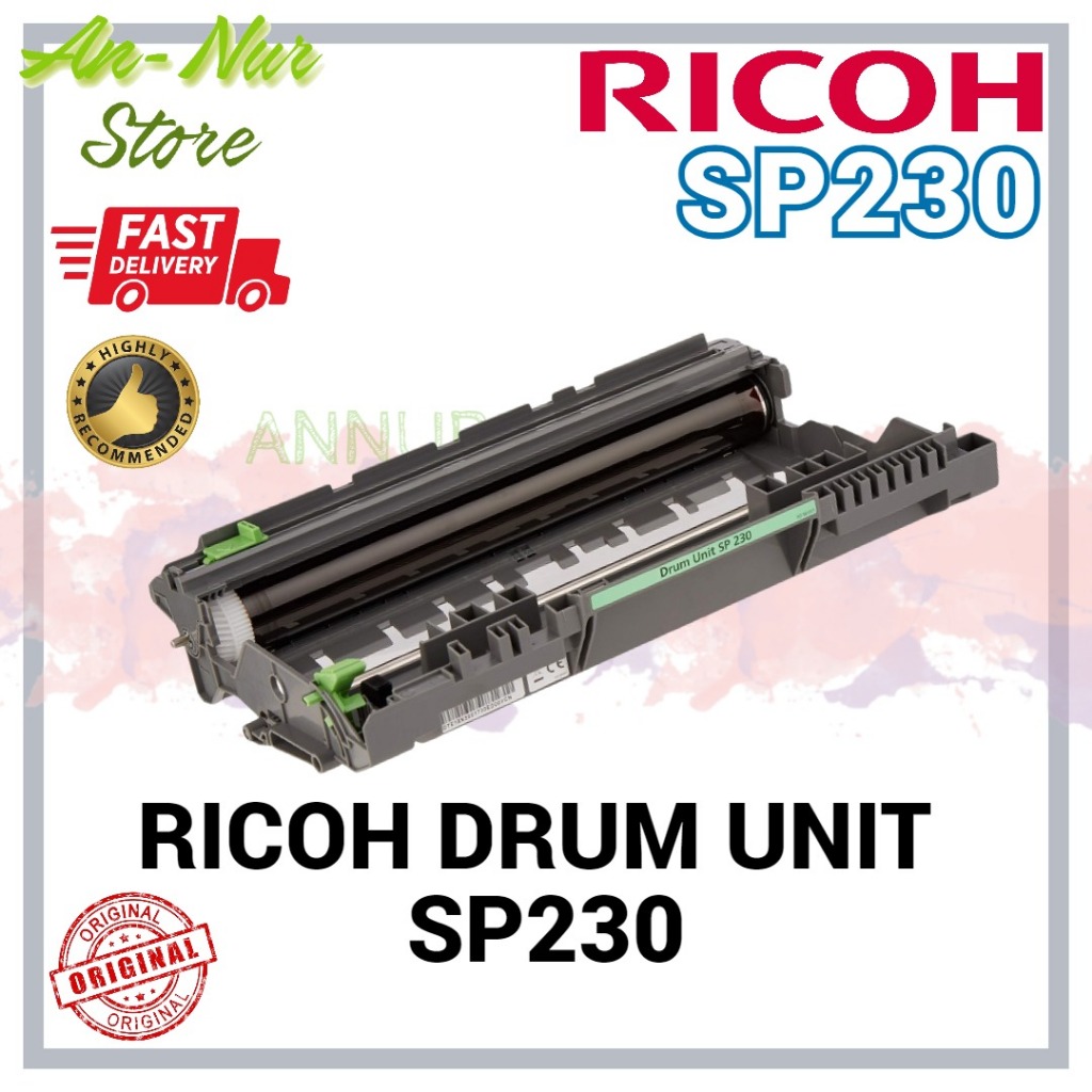 RICOH SP230 Original Drum Unit SP 230 ( Bulk ) No Box For SP230SFNW SP230DNW | Shopee Malaysia