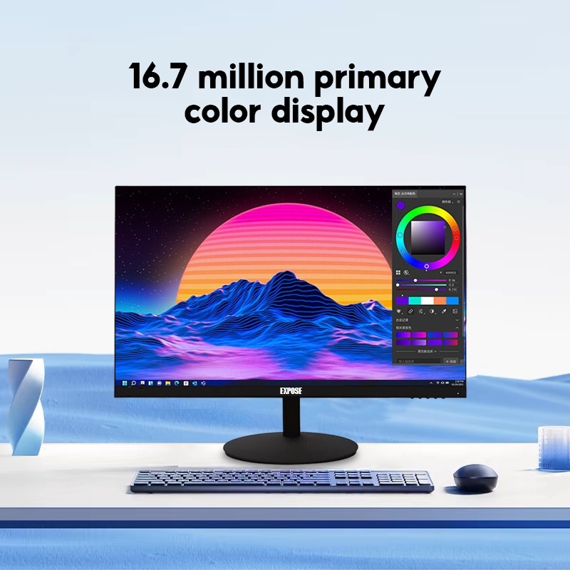 EXPOSE Monitor PC 22 Inch Gaming Monitor HDMI+VGA 1080P 75Hz FHD LED ...