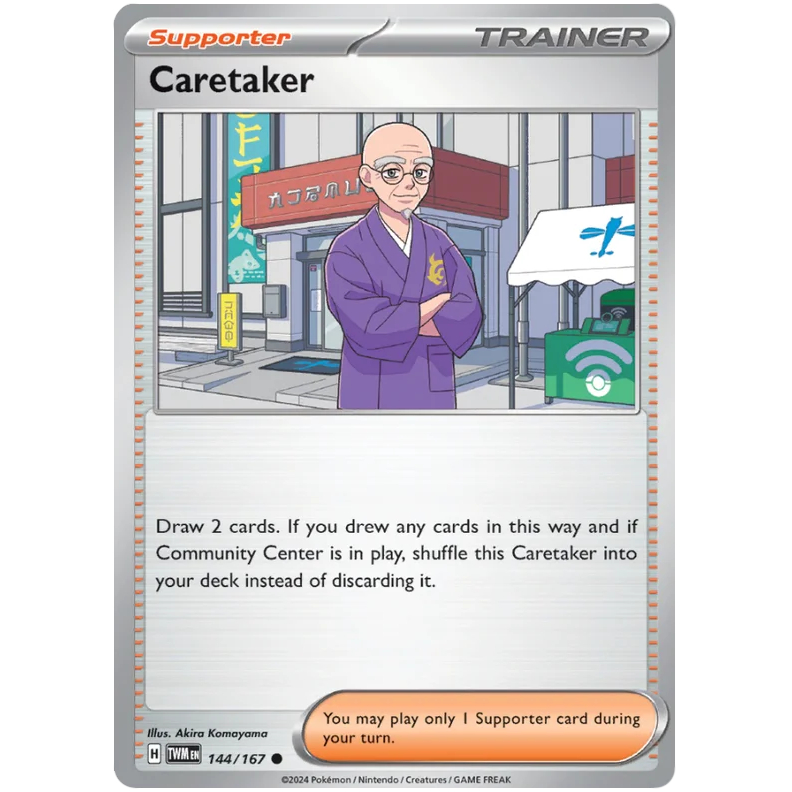 Pokemon TCG: Twilight Masquerade: Supporter - Caretaker / Hassel ...