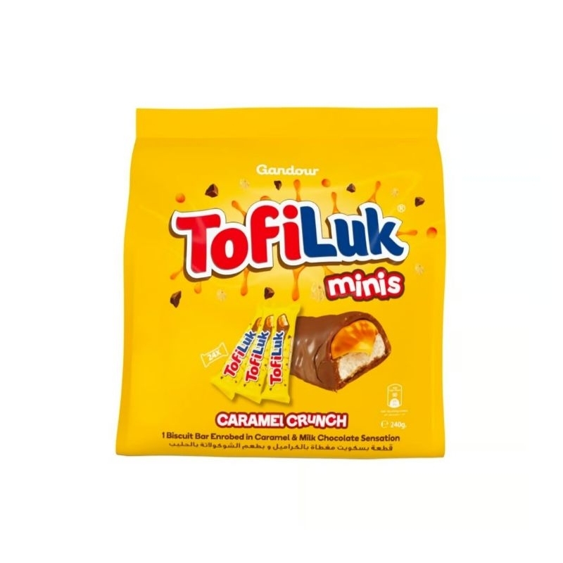 🔥READY STOCK🔥 Tofiluk Caramel Crunch Chocolate Bar 10g (pack of +-16 ...