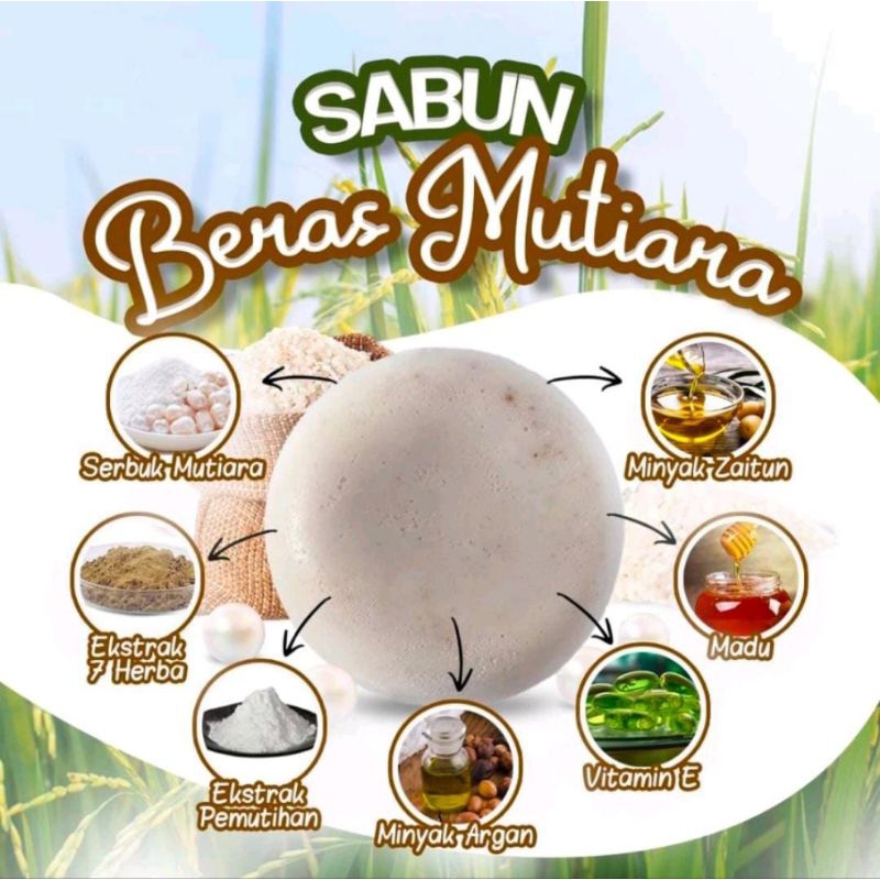 SABUN BERAS MUTIARA HERB(WHITENING BLEACHING) | Shopee Malaysia