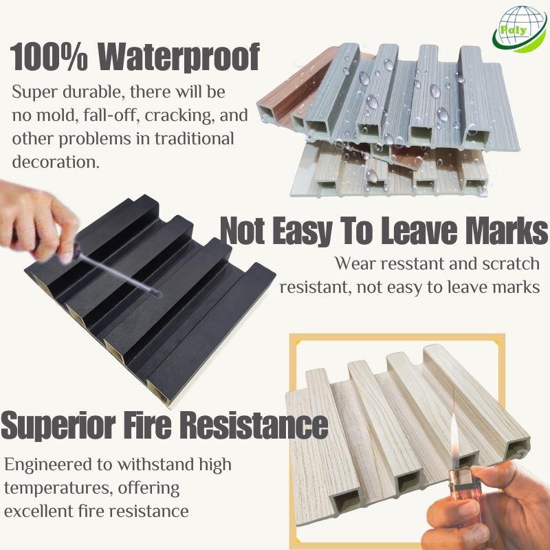 🔥10FT & 11FT🔥 Fluted Wall Panel WPC Wall Panel PVC Panel Board Dinding ...