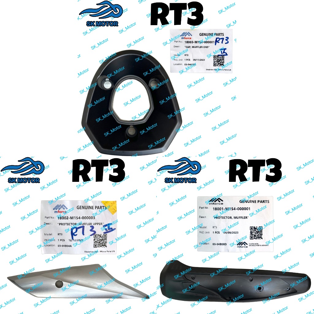WMOTO RT3 Scooter 250 RT3S N1 Original Muffler End Cap Upper Protector Exhaust Cover Ekzos Kaver ...