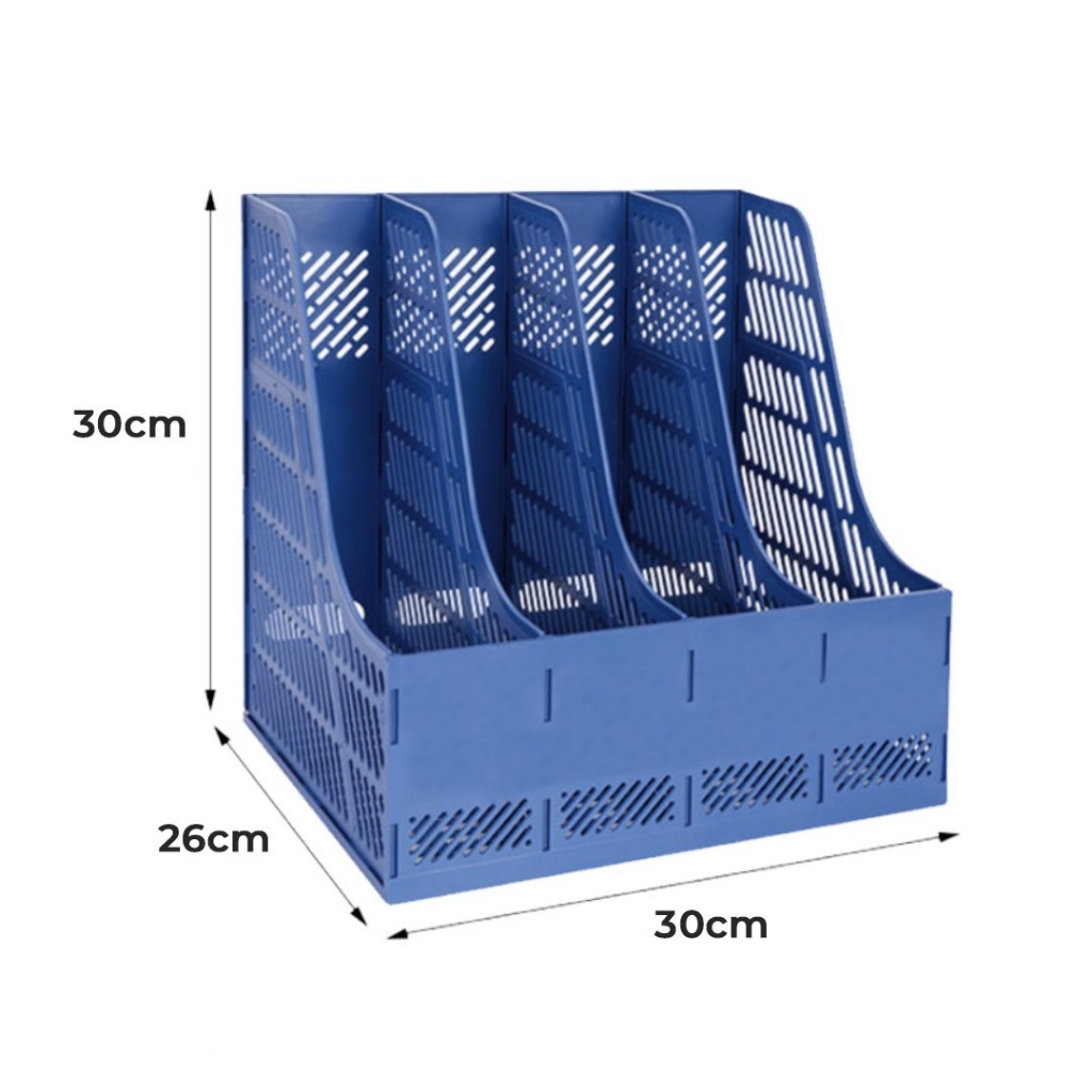 SUMAIRU Office School Folder File Column Desktop Storage Plastic File ...
