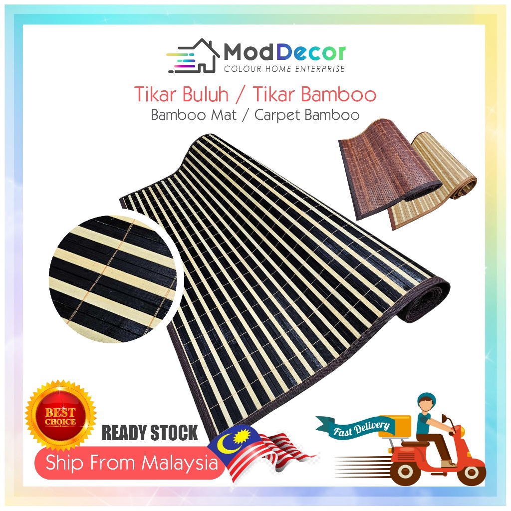 READY STOCK Tikar Bamboo / TIkar / Karpet / Carpet Bamboo Tikar Buluh ...