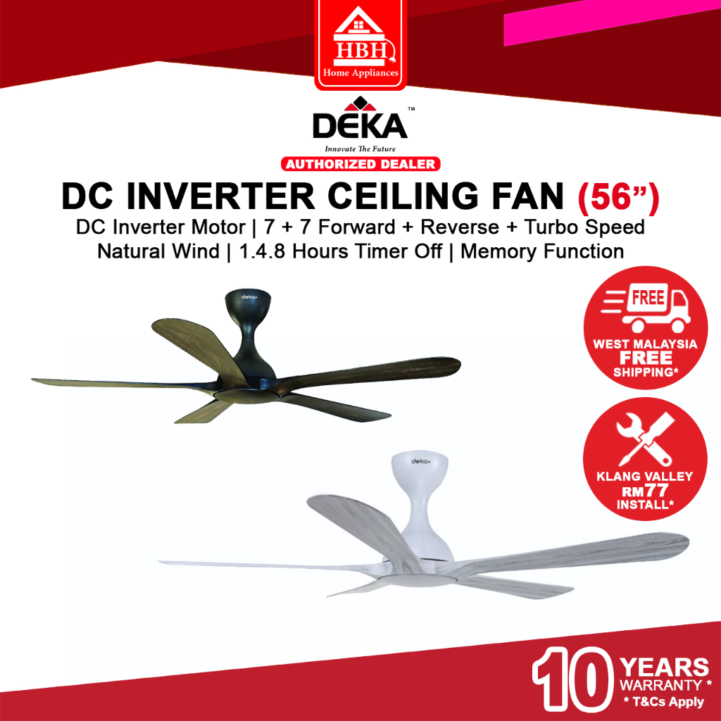 (RM77 Install) Deka + Series HELI 56" 7 + 7 + Turbo Speed DC Inverter ...