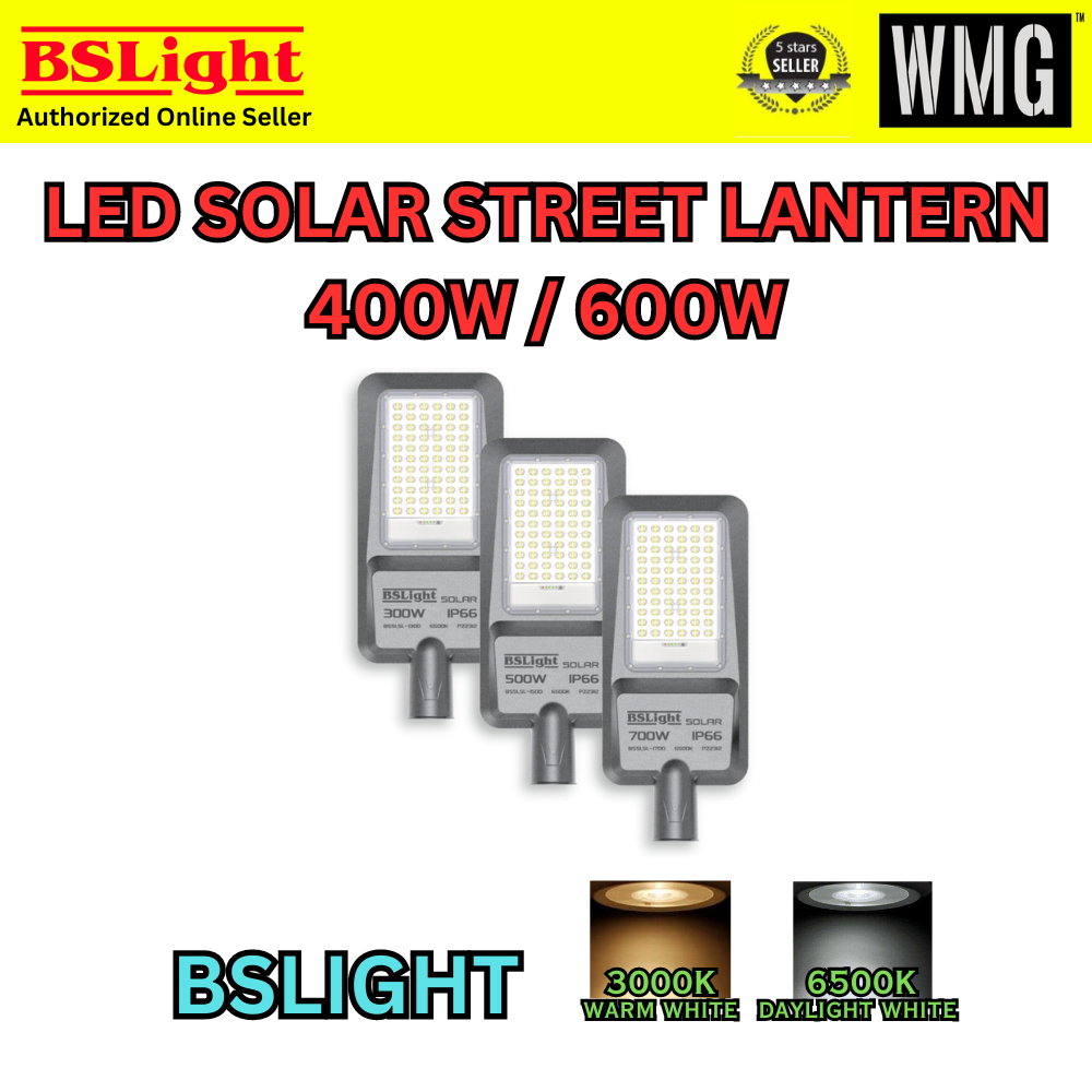 BS LIGHT LED SOLAR STREET LANTERN 400/600W 3000/6500K | Shopee Malaysia