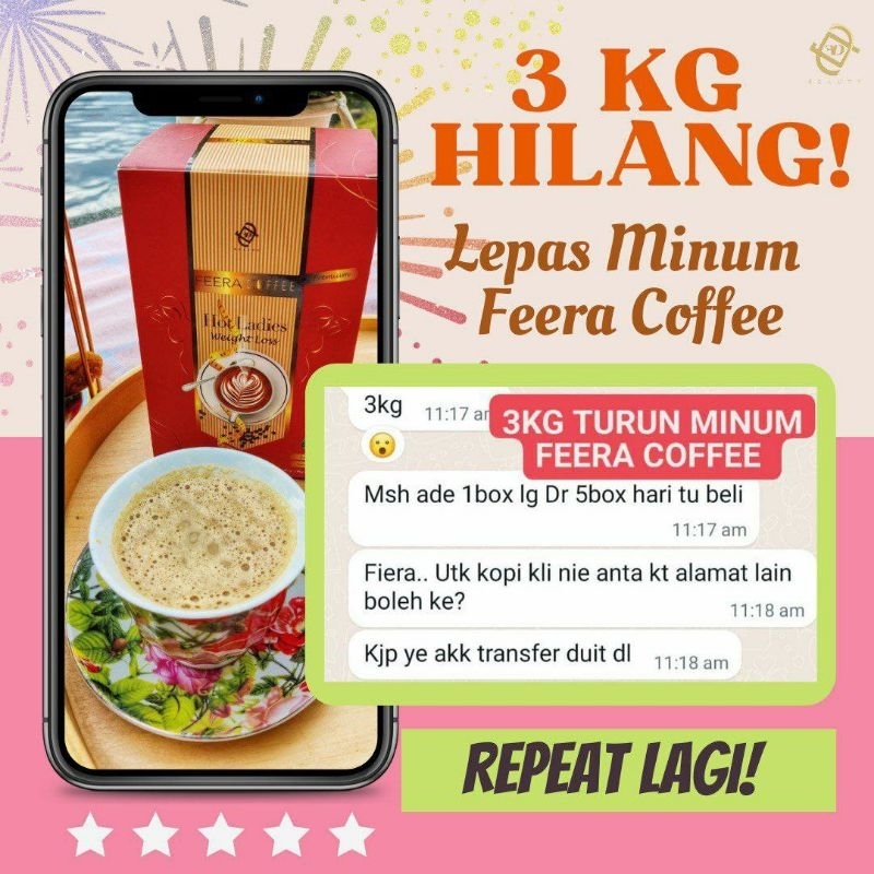 TRIAL PEK FEERA COFFEE ( BELI 2 SET PERCUMA 1 SACHET) | Shopee Malaysia