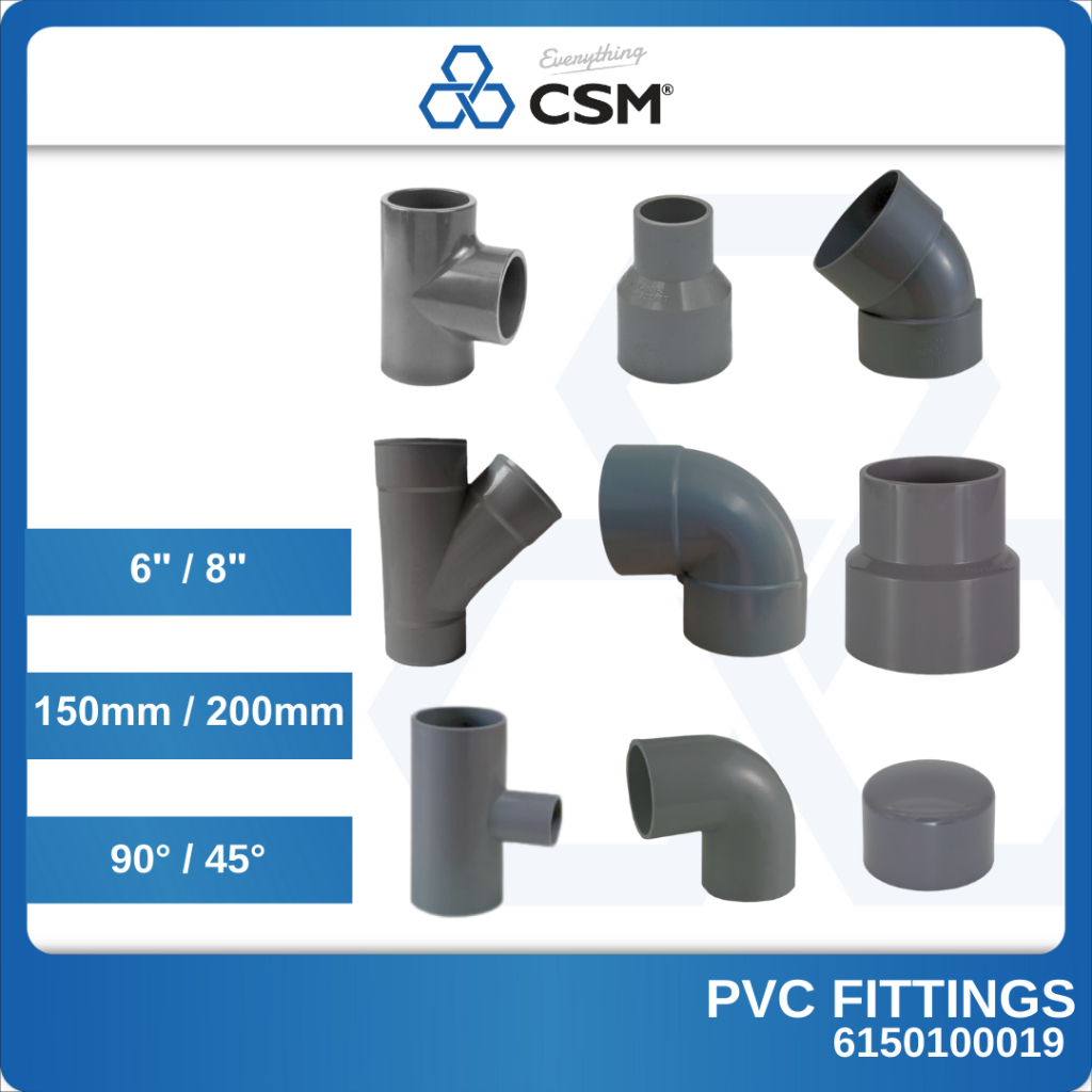 PVC Pipe Fitting Paip PVC Connector Socket Elbow Tee Valve Socket Plug ...
