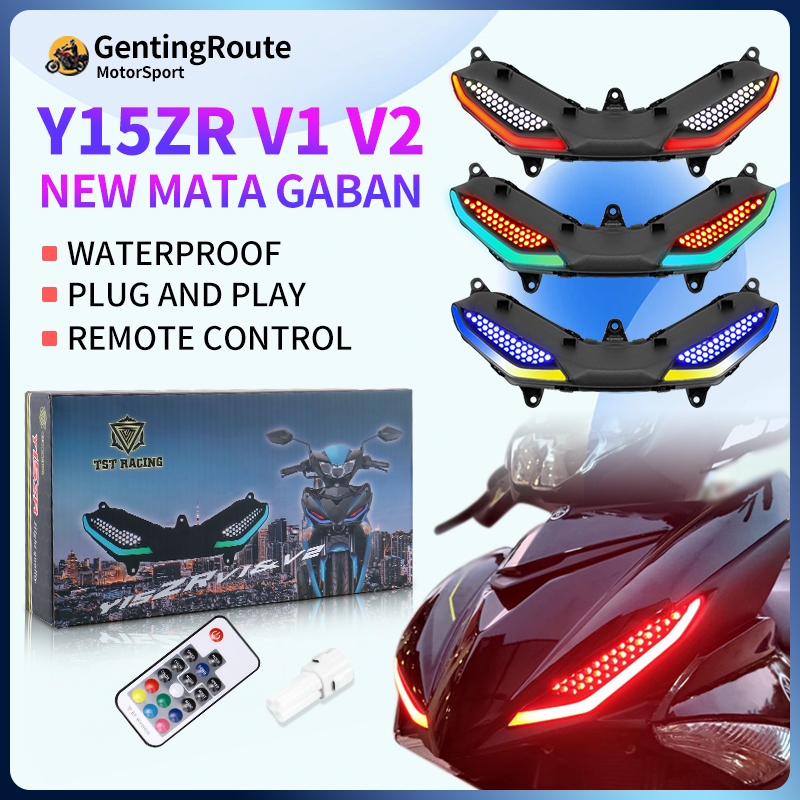 RGB Y15ZR V1 V2 Mata Gaban LED Pilot Light Y15 Lampu Dada Signal Lamp ...
