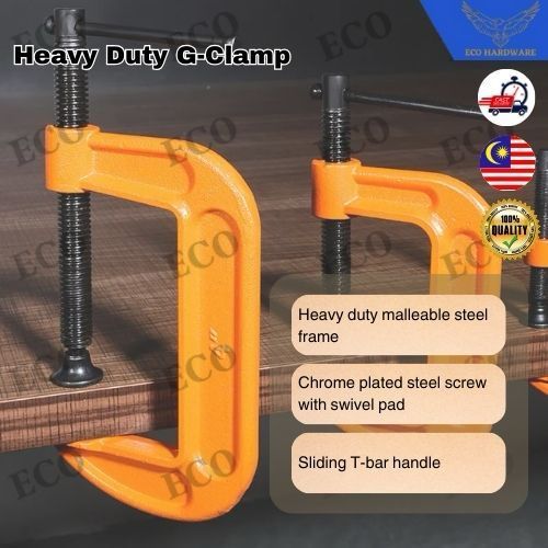 100% Original HERCULES Heavy Duty G-Clamp/Wood Clamp/Woodworking Clamp ...