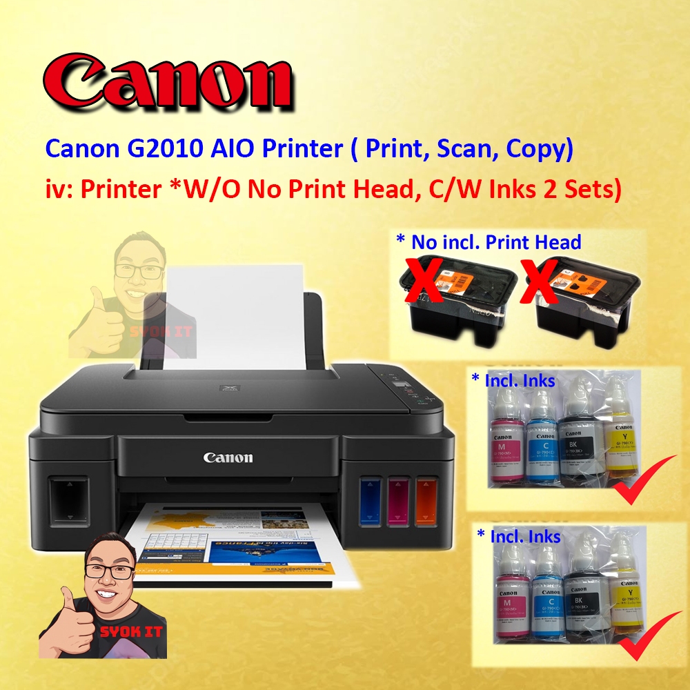 CANON G2010 INK EFFICIENT PRINT SCAN COPY ALL IN ONE PRINTER * READY ...