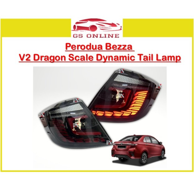 Perodua Bezza 2016 2017 2018 2019 2020 2021 2023 V2 Dragon Scale ...