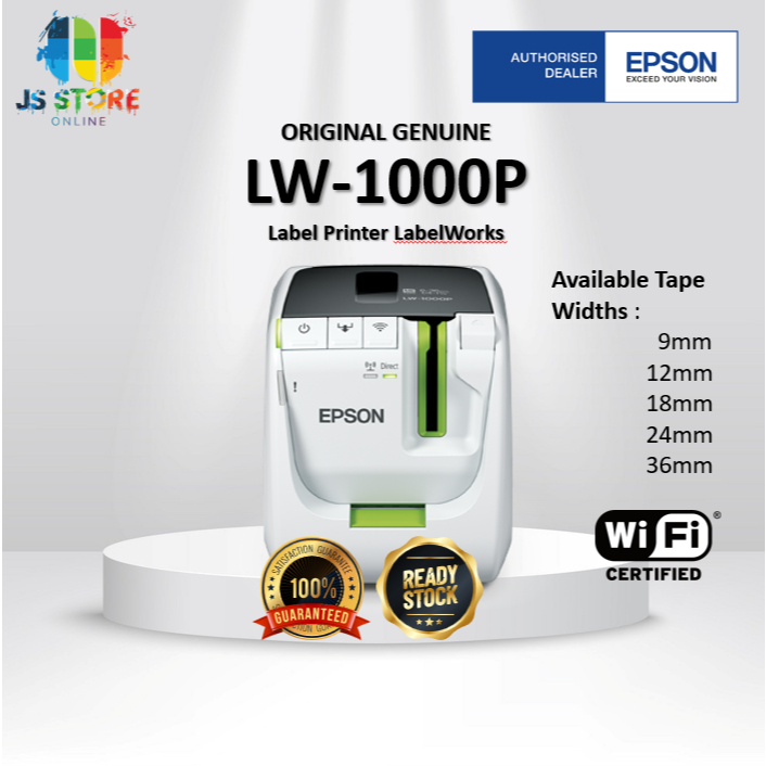 (READY STOCK) Epson LabelWorks LW-1000P Wi-Fi Label Printer | Shopee ...