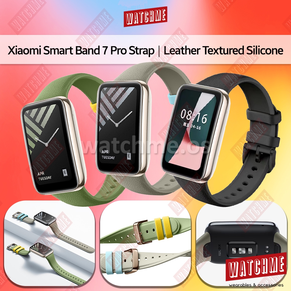 Xiaomi Smart Band 7 Pro (mi band 7 pro) Strap, Leather Textured ...