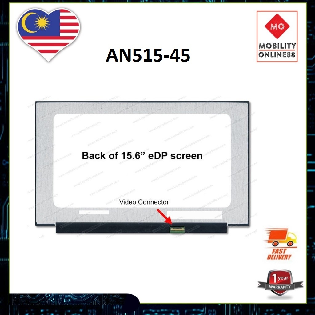 Acer AN515-45 MSI MS-16W1 GF65 Predator PH315-53 Laptop LCD LED Screen ...