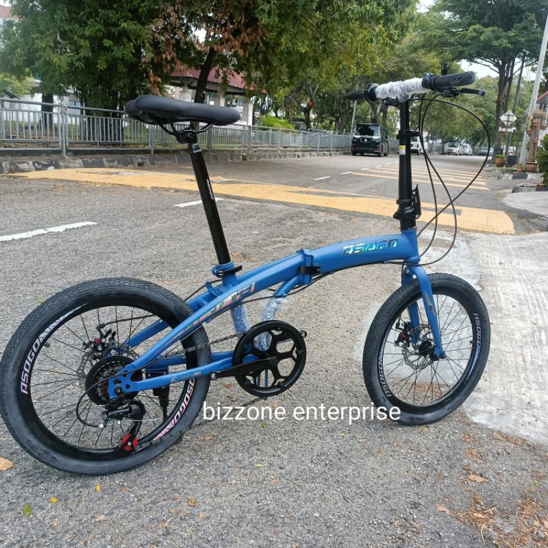 new 20“ asogo 7speed folding bike basikal lipat harga lelong | Shopee ...