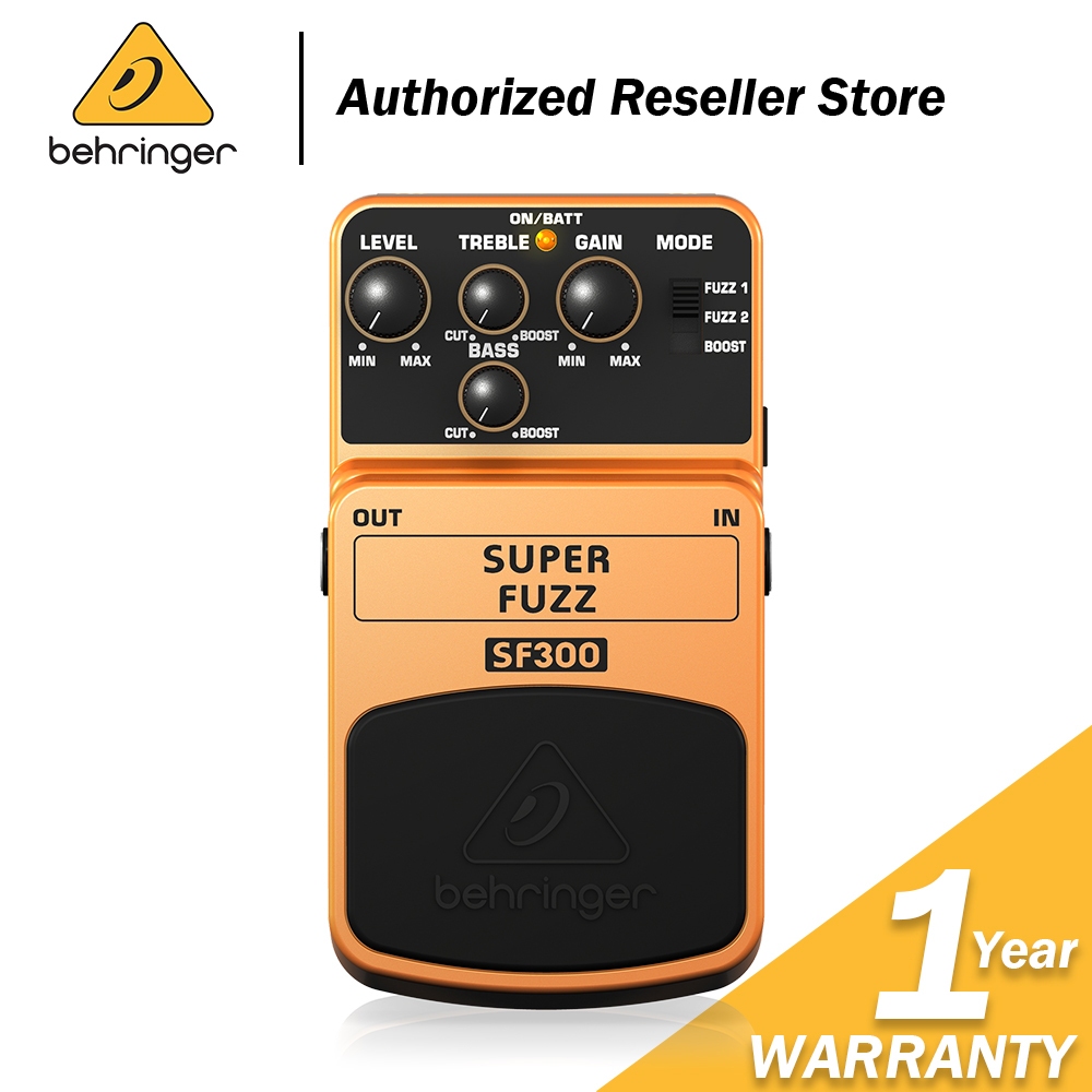 Behringer SF300 Super Fuzz Effects Pedal (SF-300 / SF 300) | Shopee ...