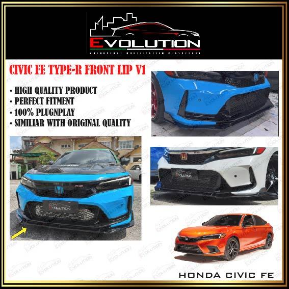 CIVIC FE TYPE R DESIGN FRONT LIP V1 | Shopee Malaysia