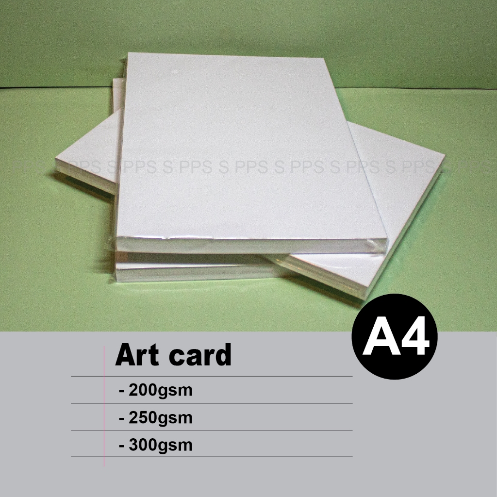 A4 Art card , 200gsm, 250gsm, 300gsm. 50/100 sheets/pack | Shopee Malaysia