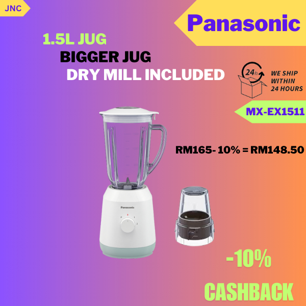 Panasonic Blender MX-EX1511 1.5L JUG | Shopee Malaysia