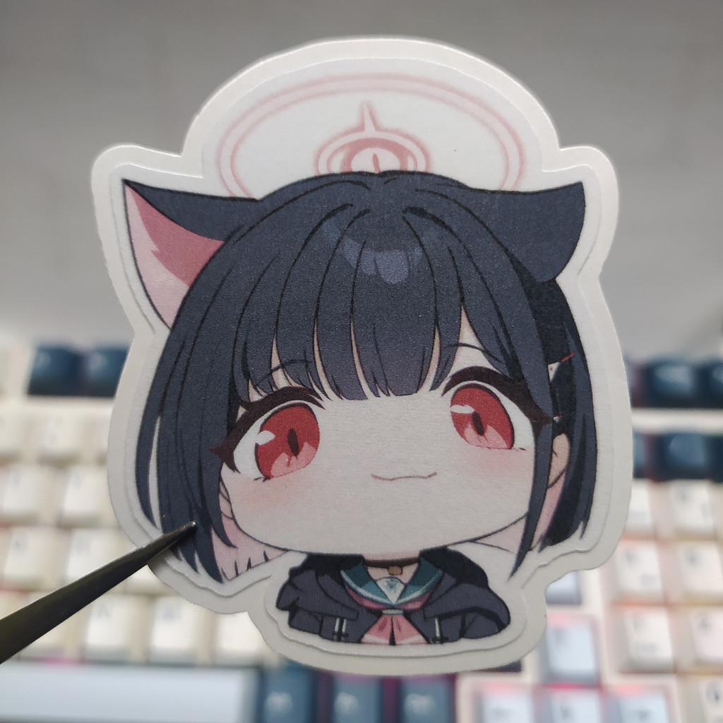 Kazusa - Blue Archive Meme Stickers ( Laminated ) | Shopee Malaysia