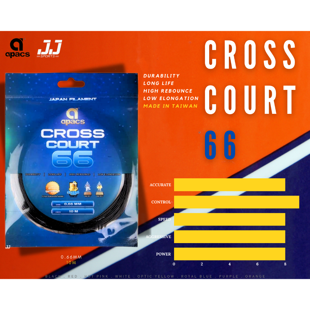 APACS STRING CROSS COURT 66 (100% ORIGINAL) | Shopee Malaysia