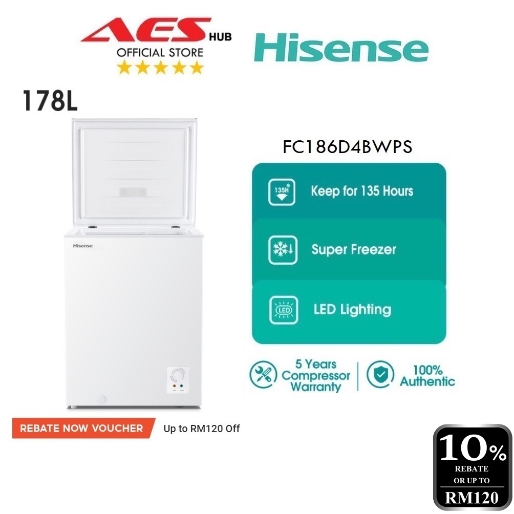 CAN SETUP Hisense Chest Freezer 178L Peti Freezer Murah Deep Freezer ...